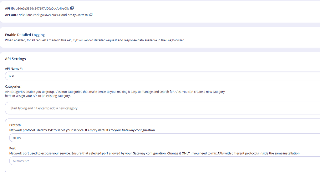 Create a proxy gateway - Support - Tyk API Management Community Forum