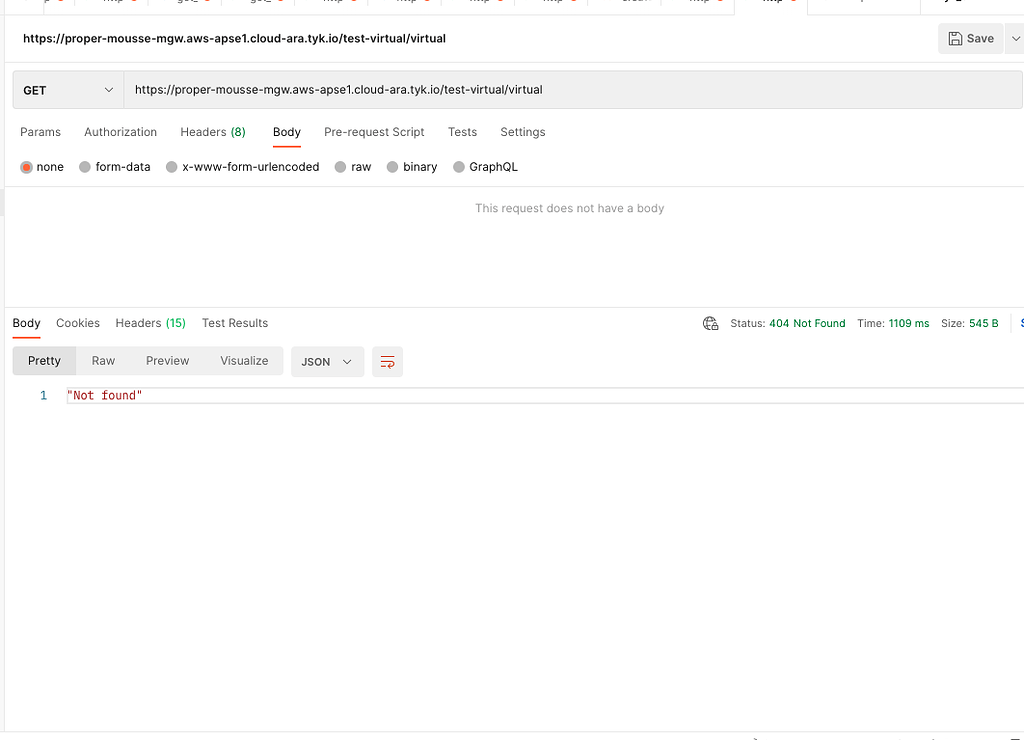 Issue with virtual endpoint - Support - Tyk API Management Community Forum
